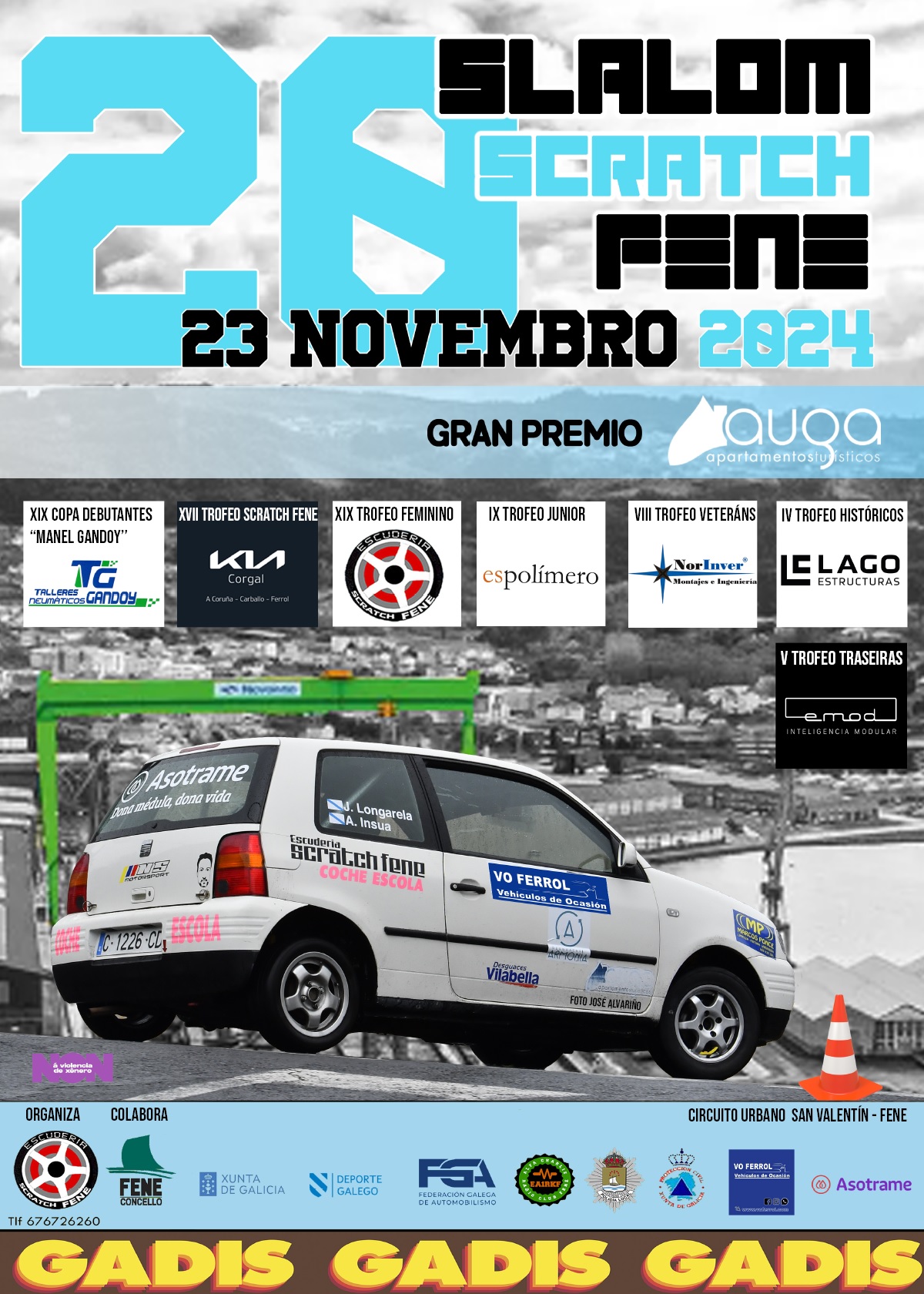 Slalom Scratch Fene 2024 • Federación Galega de Automobilismo